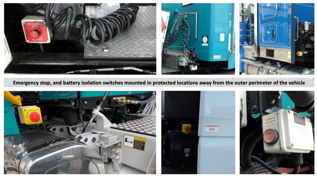 EMERGENCY STOP & BATTERY ISOLATION SWITCH LOCATION – SLP